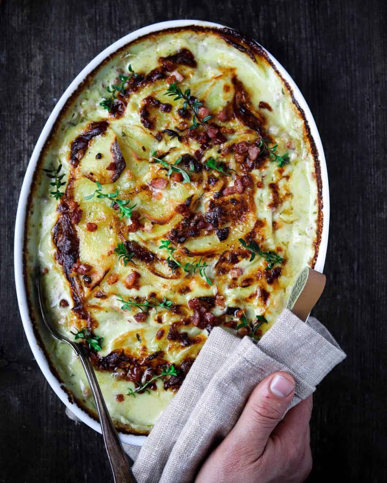 Flødekartofler med bacon - En klassiker med et twist