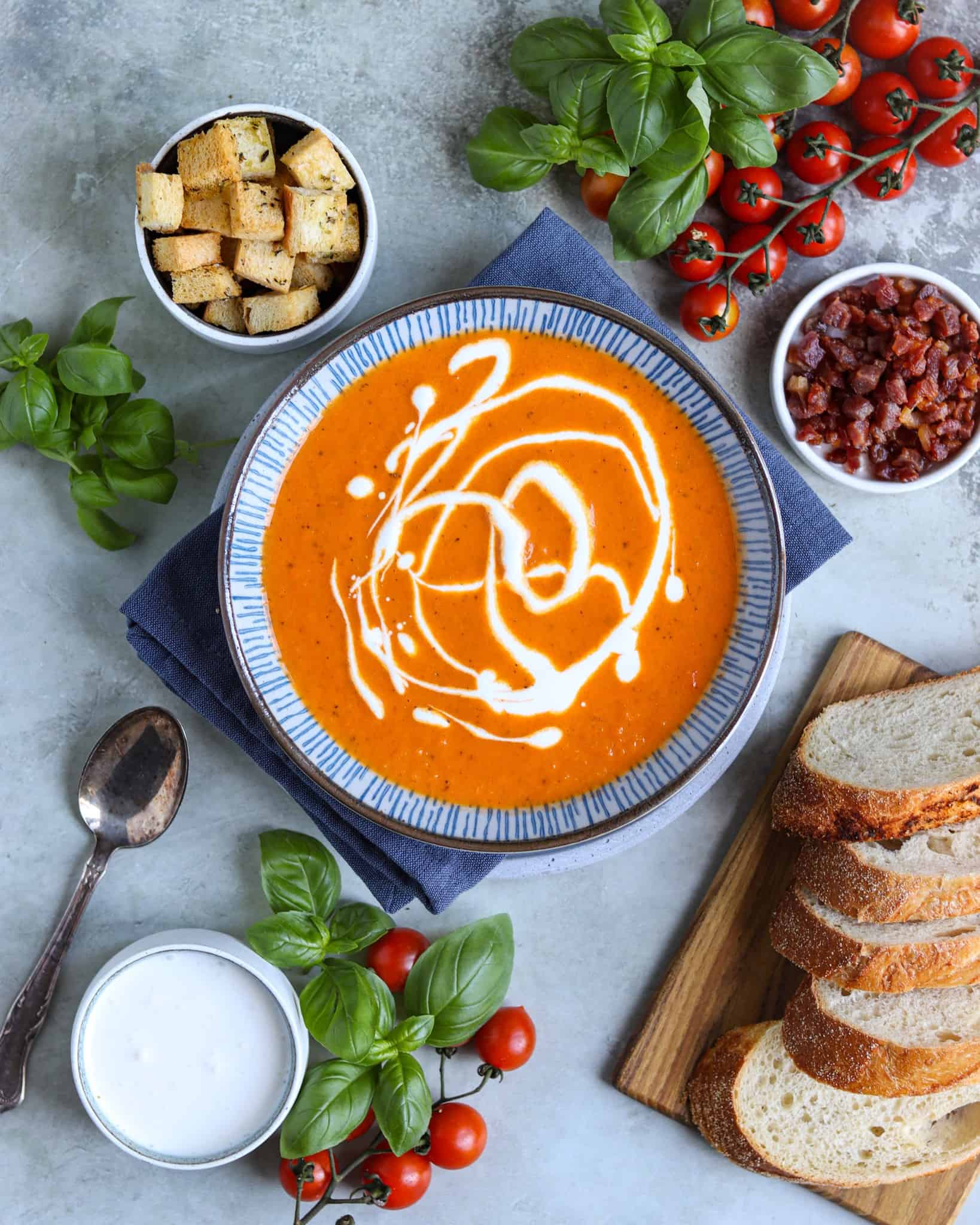 Tomatsuppe - Nem og cremet suppe med tomat