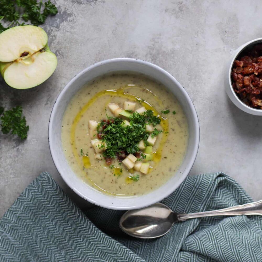 Jordskokkesuppe med bacon - Lækker cremet suppe - Gastry.dk